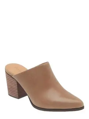 CHOCOLAT BLU Emery Leather Mule - Taupe Leather