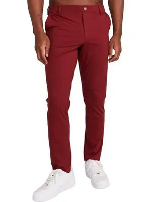REDVANLY Bradley Pull-On Trousers Maroon