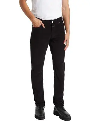 Closed Unity Slim-Fit Cotton-Blend Corduroy Pants Black