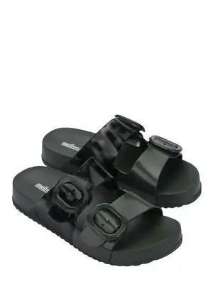 Melissa Cozy Buckle Slide Sandal - Green/turtle