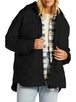 BILLABONG Transport Water Resistant Shacket Black