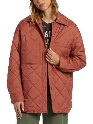 BILLABONG Transport Water Resistant Shacket Sweet Chocolate