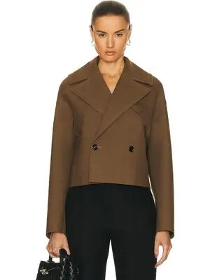 BOTTEGA VENETA Bottega Veneta Structured Wool Cropped Jacket