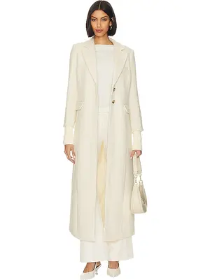 FAVORITE DAUGHTER City Coat - White Boucle