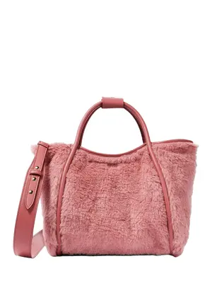 Max Mara Marine Medium Teddy Tote Bag - Pink