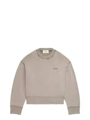 Ami Fade Out Cotton Sweatshirt - Grey