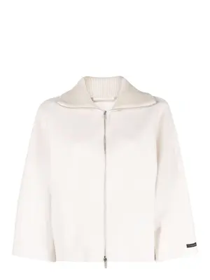 Peserico Virgin Wool-cashmere Blend Jacket - White