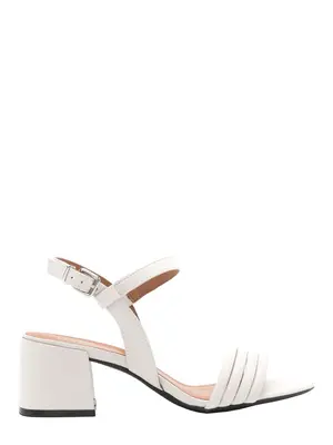 STUDIO CHOFAKIAN Studio 135 40mm Leather Sandals - White