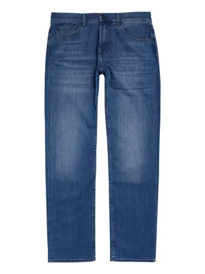 7 For All Mankind Standard Straight Jeans - Blue