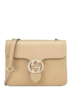 Gucci Gucci Interlocking Crossbody Beige