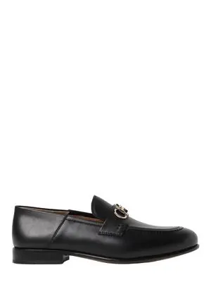 FERRAGAMO Leather Loafers - Black
