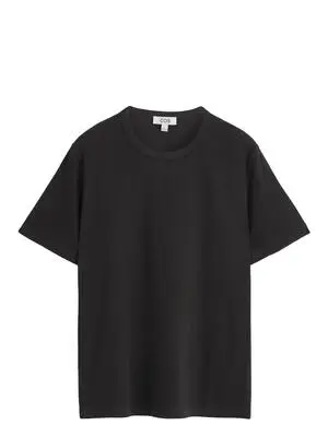 Cos Brushed-cotton Shirt Black
