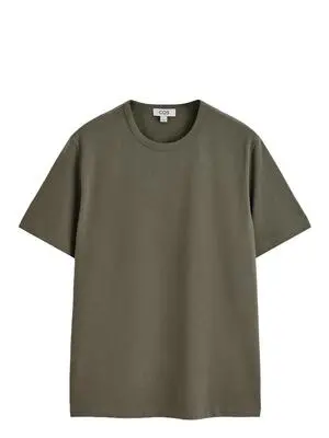 Cos Brushed-cotton Shirt Green