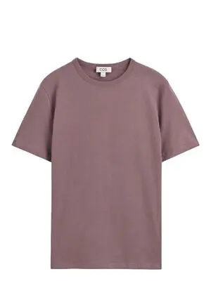 Cos Brushed-cotton Shirt Red