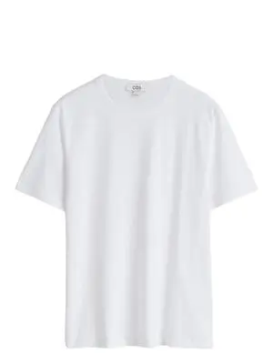 Cos Brushed-cotton Shirt White