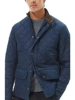 Barbour Lowerdale Quilted Jacket - Navy