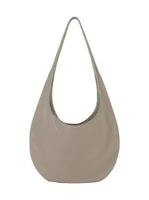 WE-AR4 The H Leather Hobo Bag - Mink