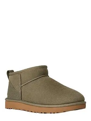 Pink Ugg® Classic Ultra Mini Ankle Boots - Green