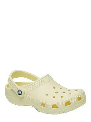 Pink Crocs Classic Clogs - Yellow