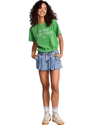 Pink Campus Cotton™ Tee - Green