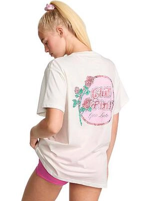 Pink Campus Cotton™ Tee - Grey