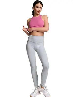 Pink All-day Cotton™ Foldover Leggings Print