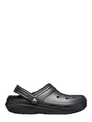 Pink Crocs Classic Lined Clogs - Black
