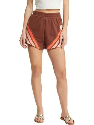 Rip Curl Trails Fleece Shorts - Brown