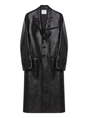 COURREGES Single-breasted Tailored Coat - Black
