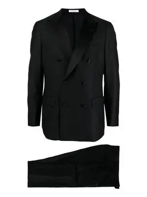Boglioli Satin-trim Tuxedo Suit - Black