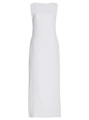 Posse Alice Linen Maxi Dress - White
