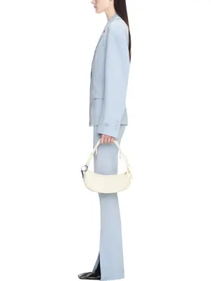 Off-White Weaved Leather Shoulder Bag - Neutrals