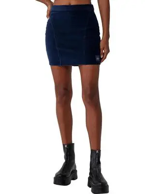 Alo Yoga Micro Corduroy Winter Break Mini Skirt - Navy