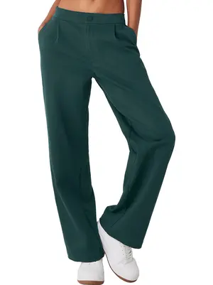 Alo Yoga Road Trip Trouser Midnight Green