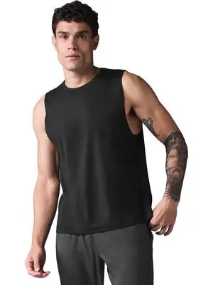 Alo Yoga Conquer Muscle Tank Top - Black