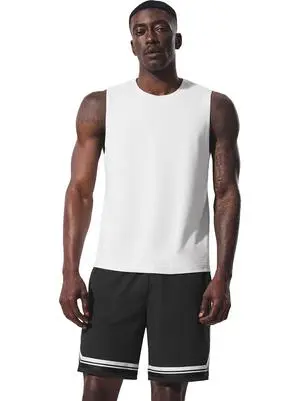 Alo Yoga Conquer Muscle Tank Top - White