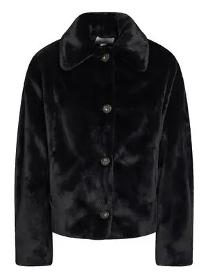 Vince Plush Jacket - Black