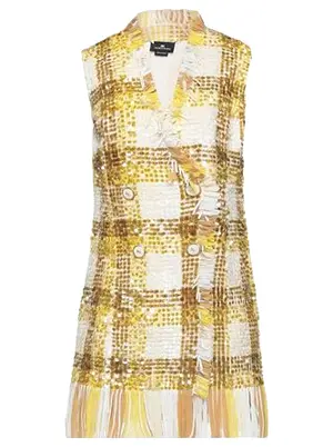 Elisabetta Franchi Mini Blazer Dress - Yellow