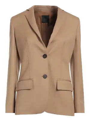 Agnona AGNONA Single-Breasted Blazer Sand