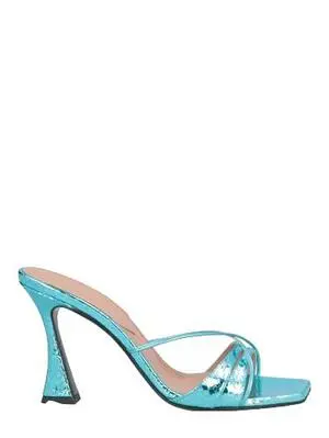 D'ACCORI Leather Sandals - Blue