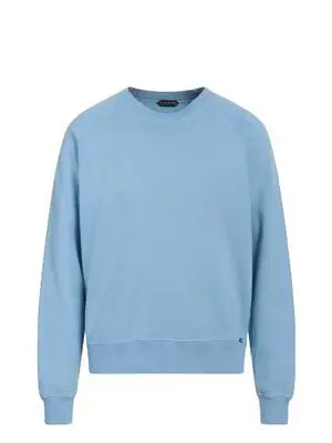 TOM FORD Sweatshirt In Pastel Cotton - Blue