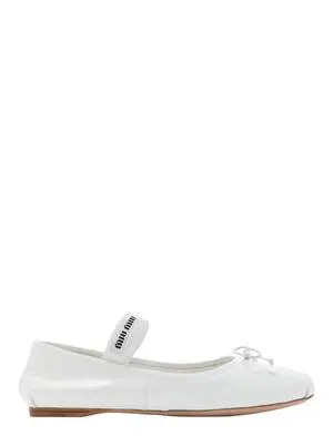 MIU MIU Leather Ballet Flats
