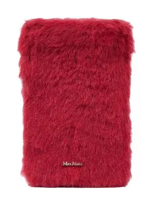 Max Mara Wool Phone Pouch - Red