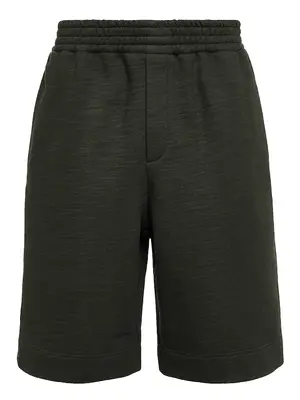 THE ROW Dovi Cotton Jersey Shorts - Grey