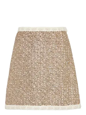 Giambattista Valli High-rise Miniskirt - Gold