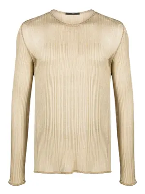 SAPIO N22 Semi-sheer Jumper - Gold
