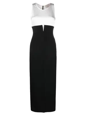 V:PM ATELIER Aria Two-tone Maxi Dress - Black