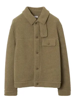 Burberry Long-sleeve Fleece Overshirt - Green