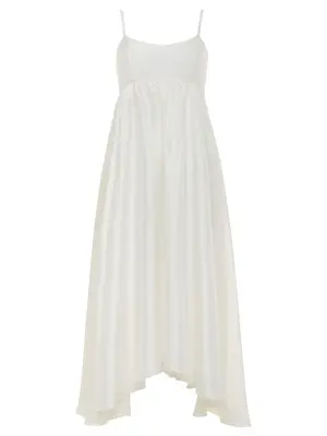 Azeeza Rachel Asymmetric Midi Dress - White