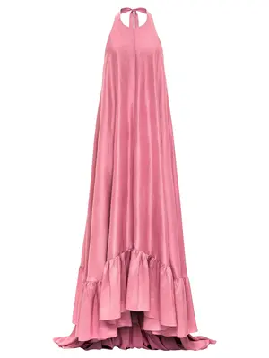 AZLEE Sadie Halterneck Gown - Pink